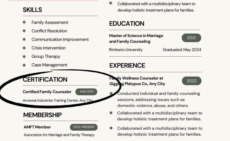 How to Highlight Specialized Certifications on Your Resume
